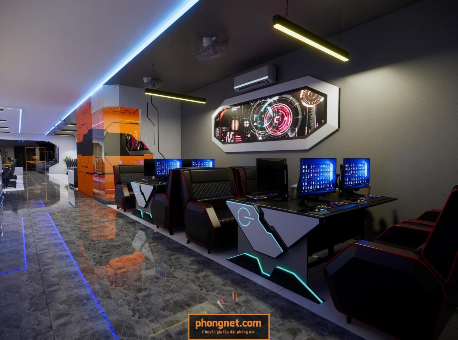 Lắp đặt Cyber Game Mini 199x Gaming Hải Phòng