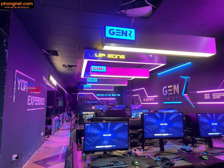 Dự Án Cyber Game Mini Cao Cấp - GenZ Gaming Hoàng Quốc Việt