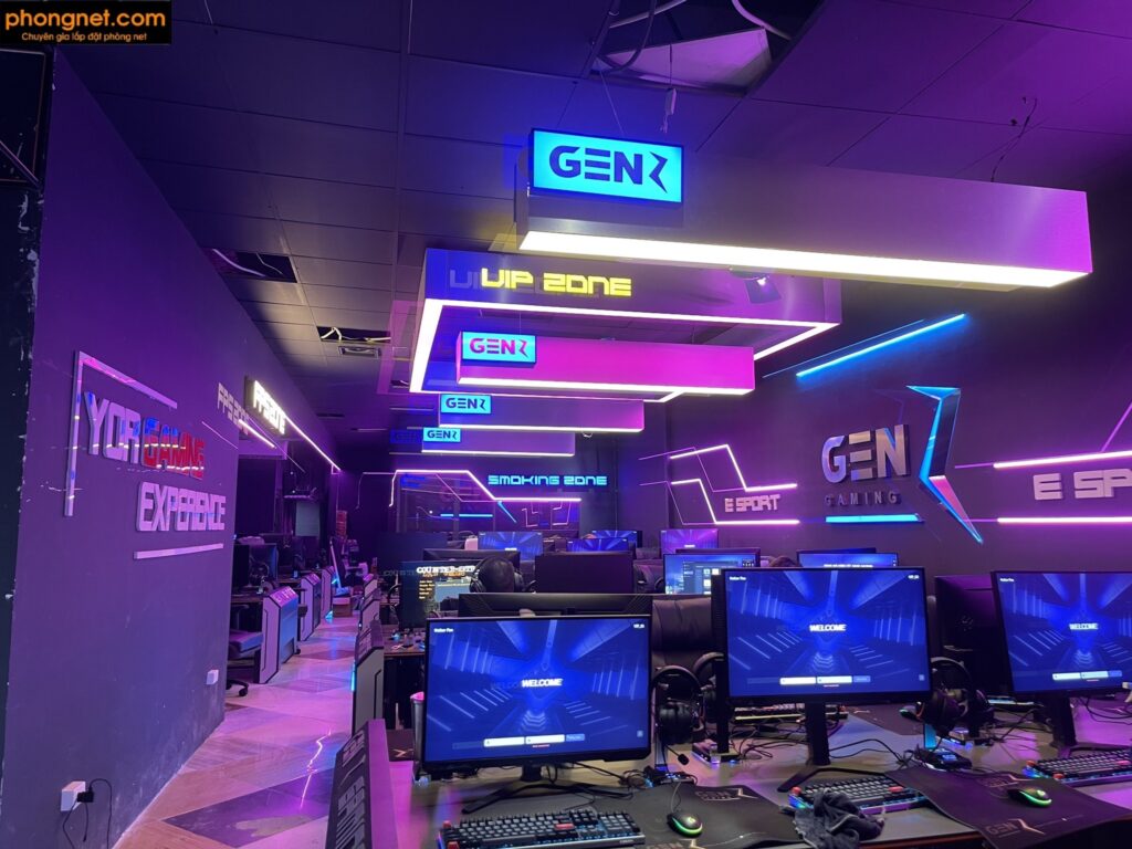 Lắp đặt phòng net GenZ Gaming ở Hoàng Quốc Việt