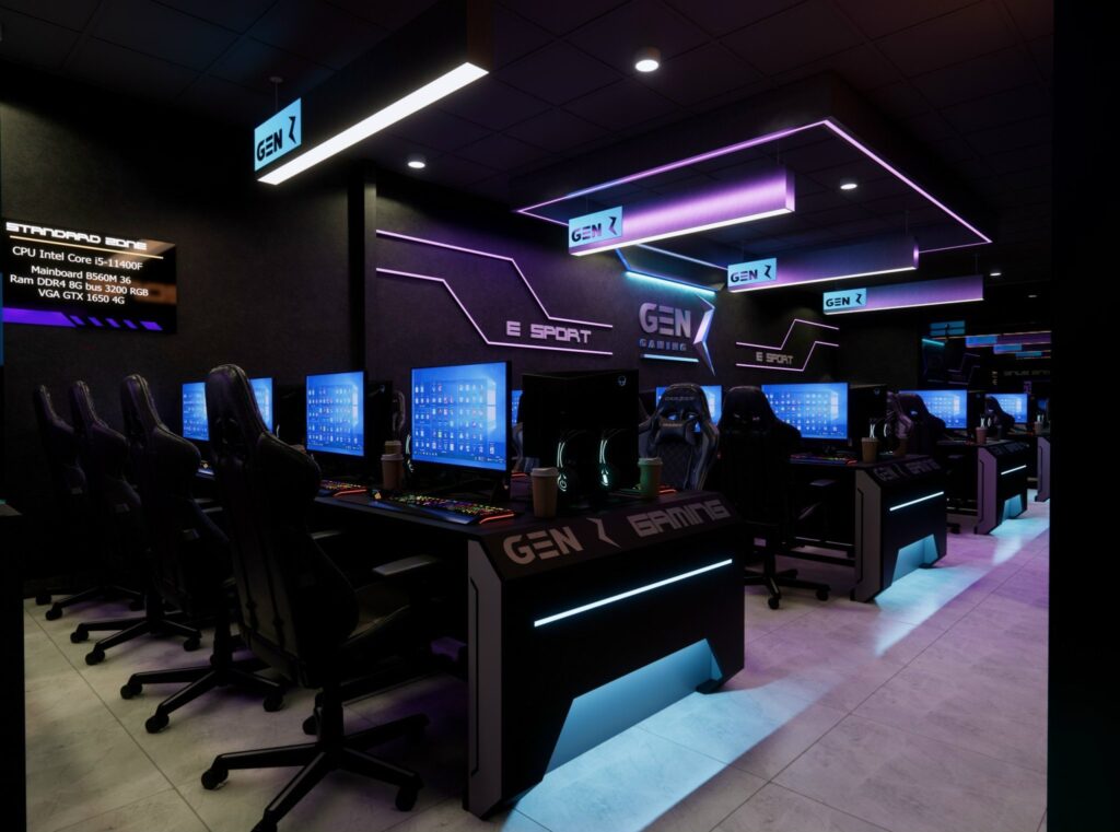 Lắp đặt phòng net GenZ Gaming ở Hoàng Quốc Việt