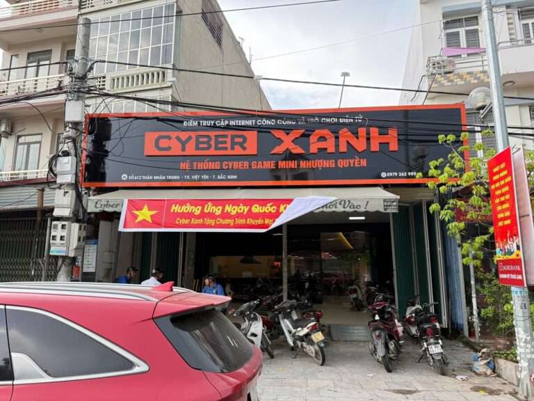 Lắp đặt phòng net Cyber Xanh Bích Động